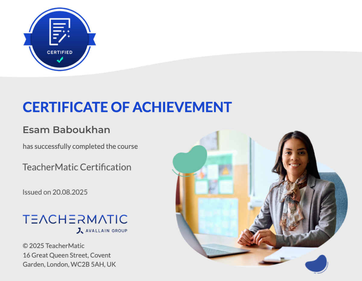 Getting started with teachermatic course - TeacherMatic